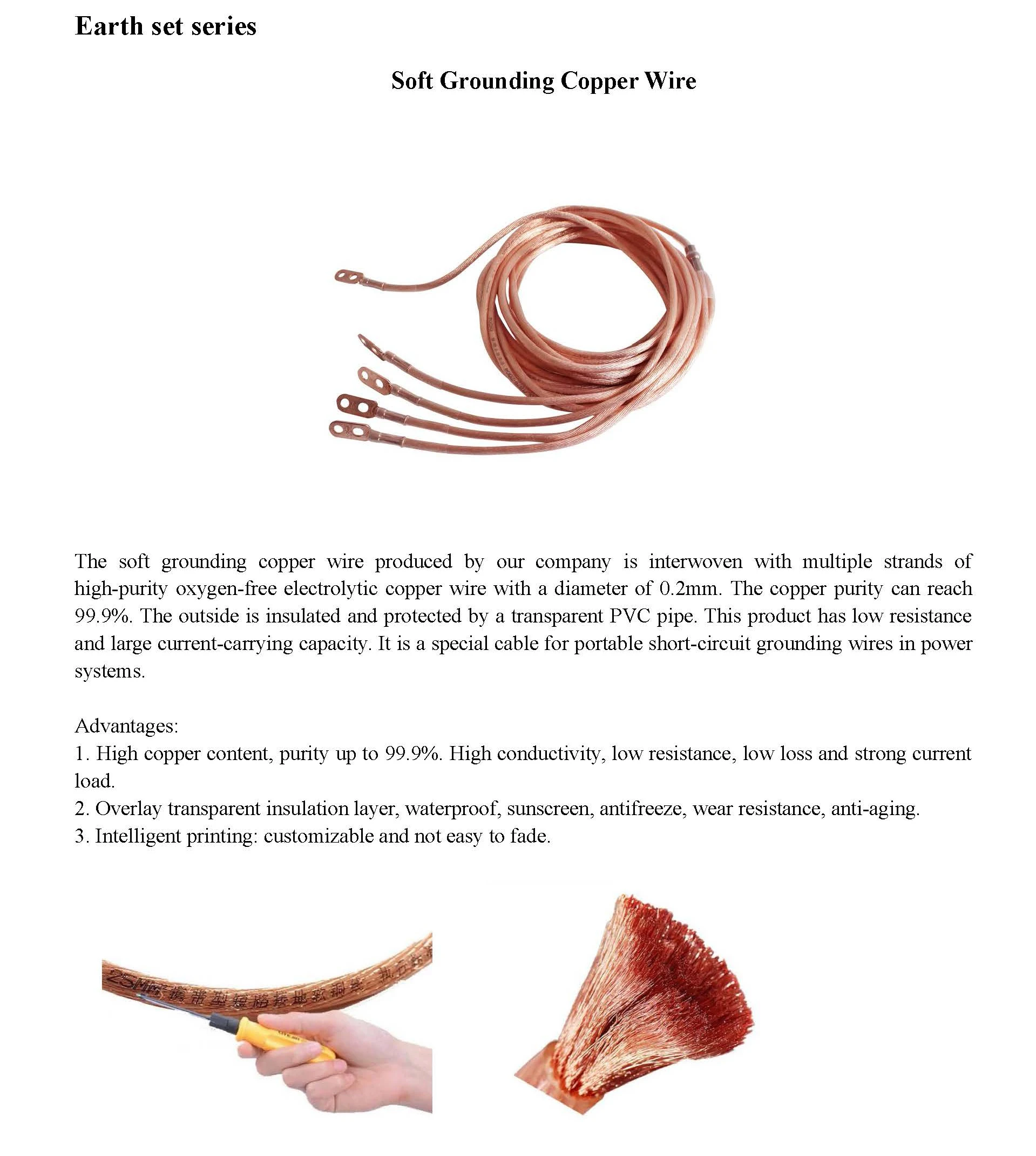 33kv High Voltage Earthing Set - Electrical Grounding Line Stick