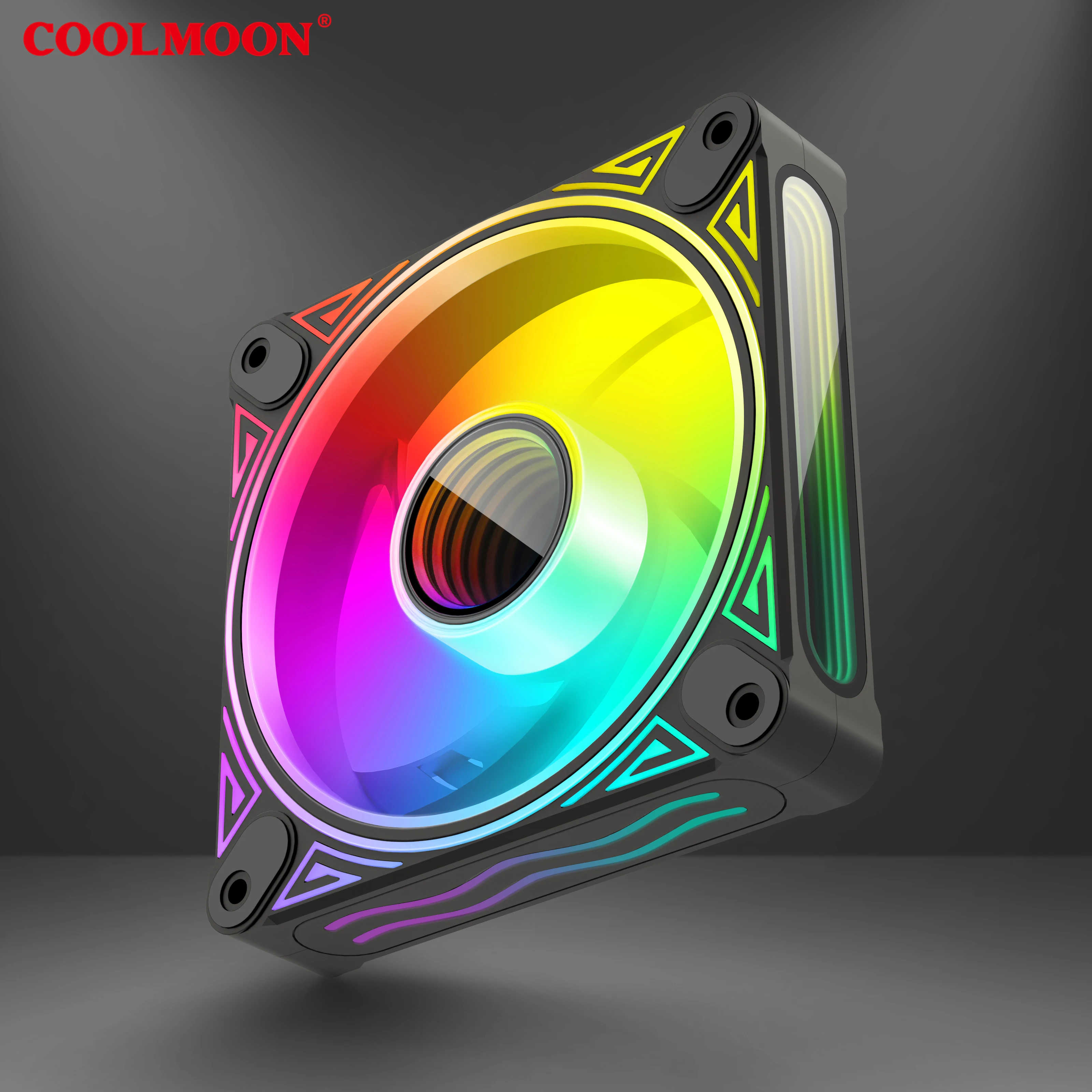 Silent LED PC Case Fan - 120mm ARGB Ventilador COOLMOON