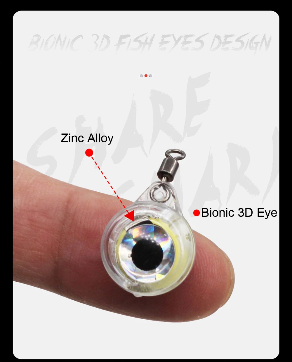 Newbility Small Fish Eye Mini Underwater Lure Fish Light Led Button ...