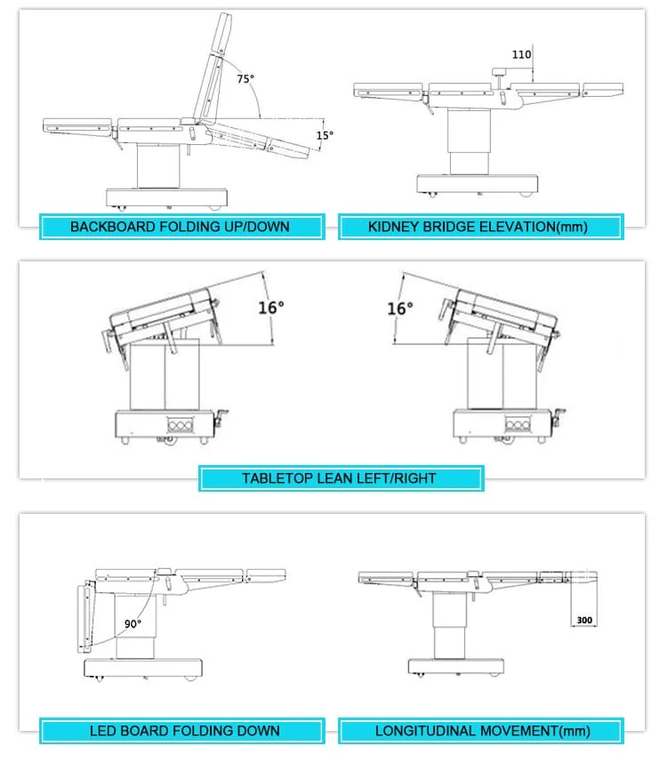 Medical General Surgery Table Surgical Electric Multi-functional ...
