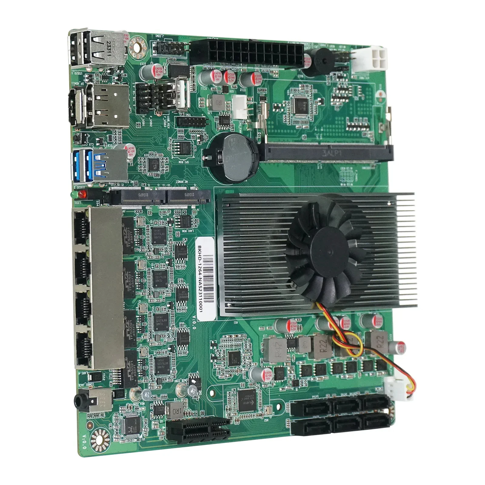 12th Gen N100 Soft Routing Firewall Itx Mainboard 6*sata3.0 4*2.5g I226 ...