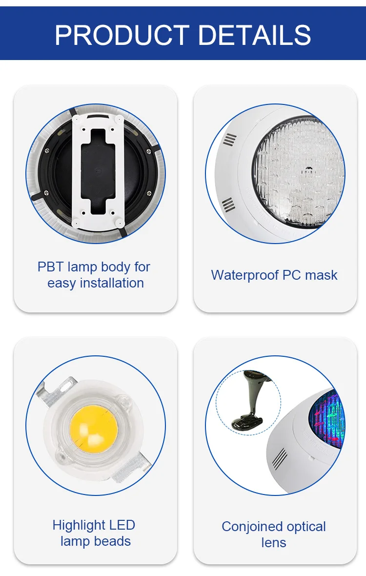 Abs Ac12v Ip68 Rgb Led Submersible Underwater Pond Swimming Pool Light - Buy Abs Led Pond Light ...