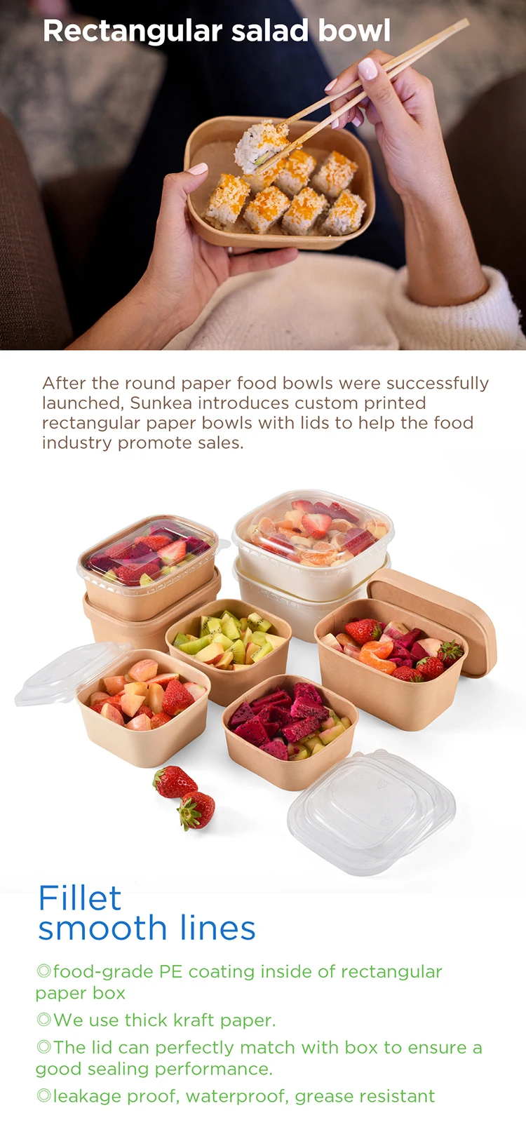 Custom Takeaway Food Packing Containers - Eco-friendly