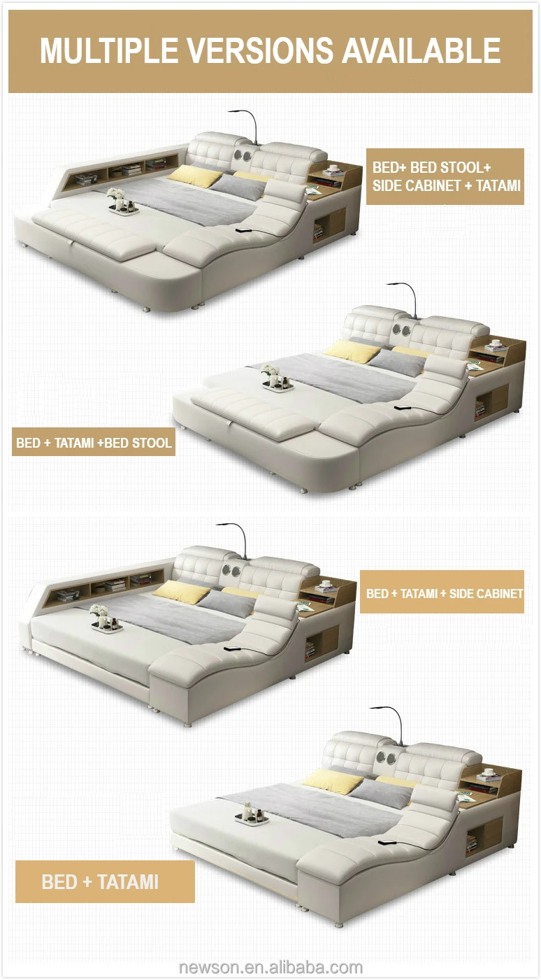 Wholesale Modern Leather Smart Beds - Multifunctional & Intelligent