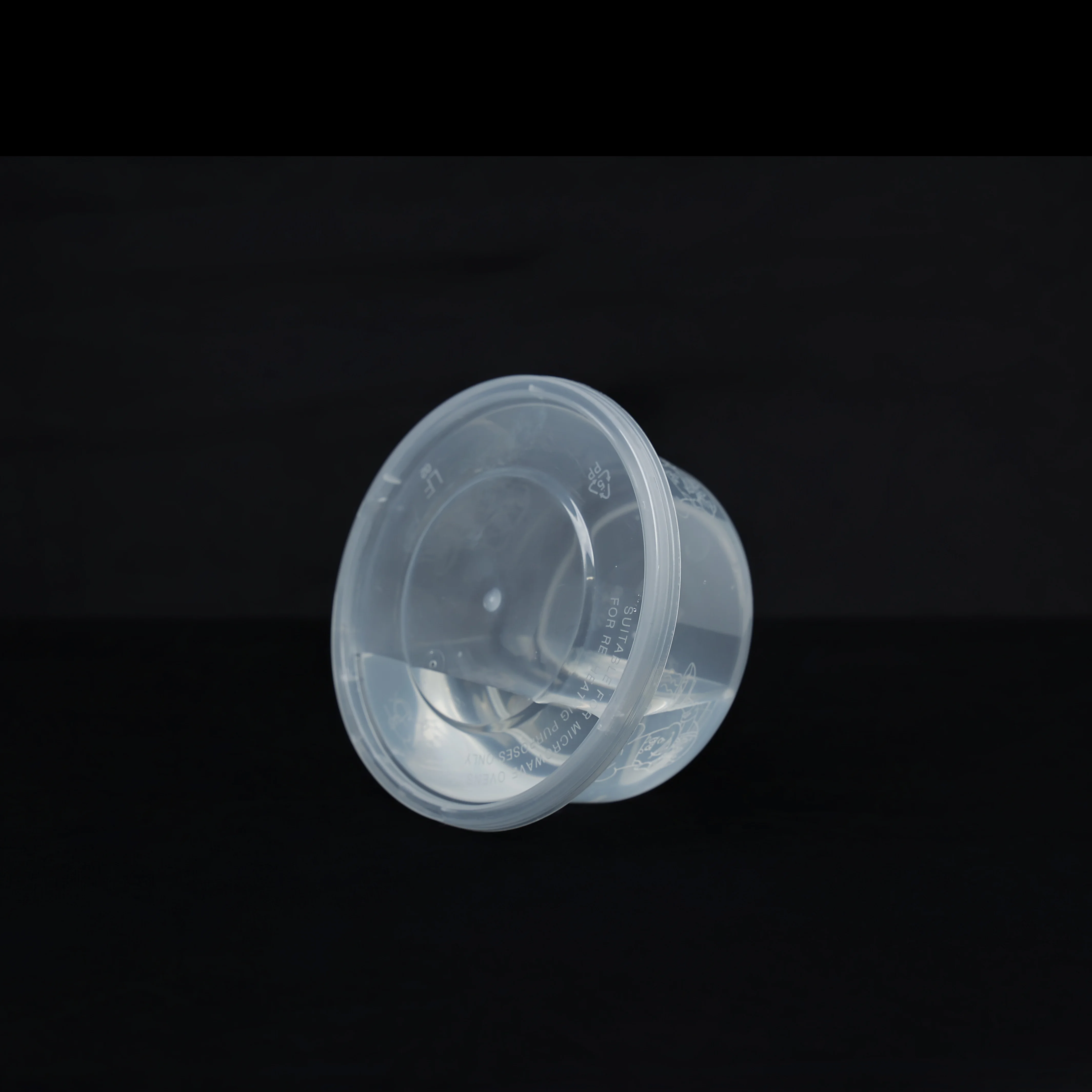 Microwave safe circular meal container with lid plastic food lunch box ...