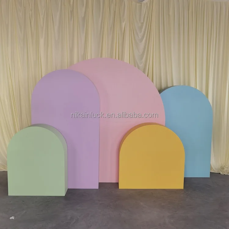 NIKA 2025 New Arrivals Large Wave Acrylic Backdrop Wedding Stage ...