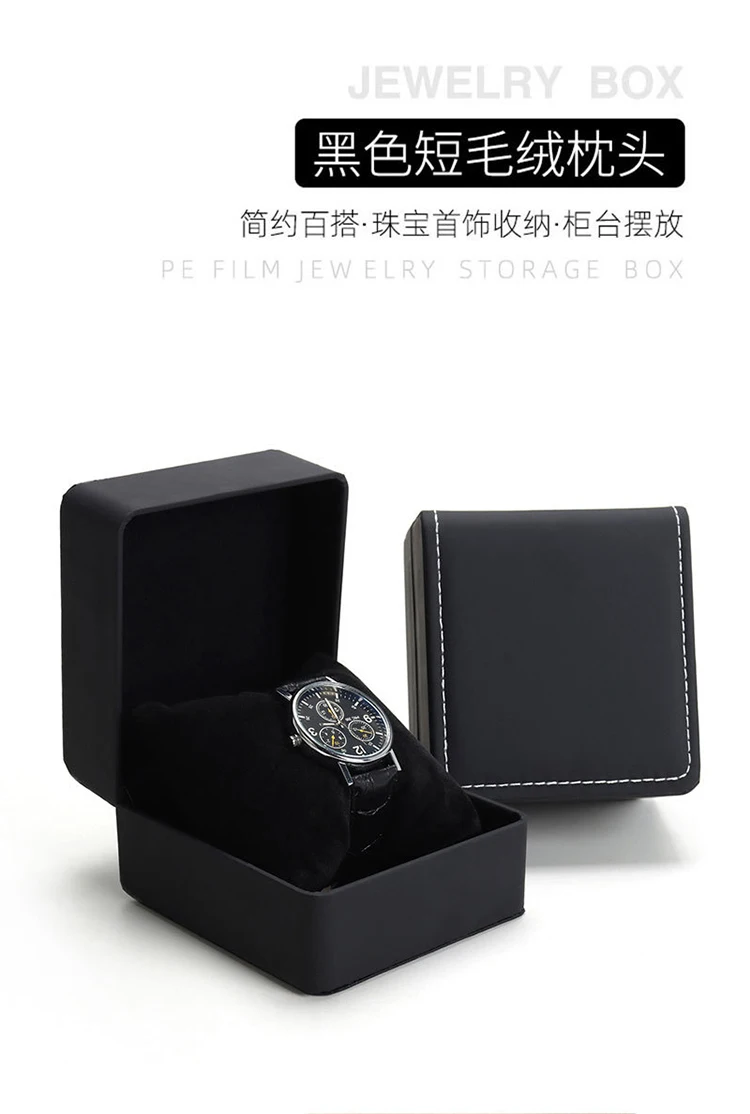 Custom Leather Watch Package Black Box for Man and Woman Wristwatch ...