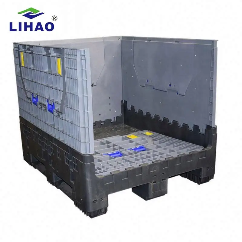1200*1000*810mm * Warehouse Storage Pallet Box Stackable Crate Foldable ...