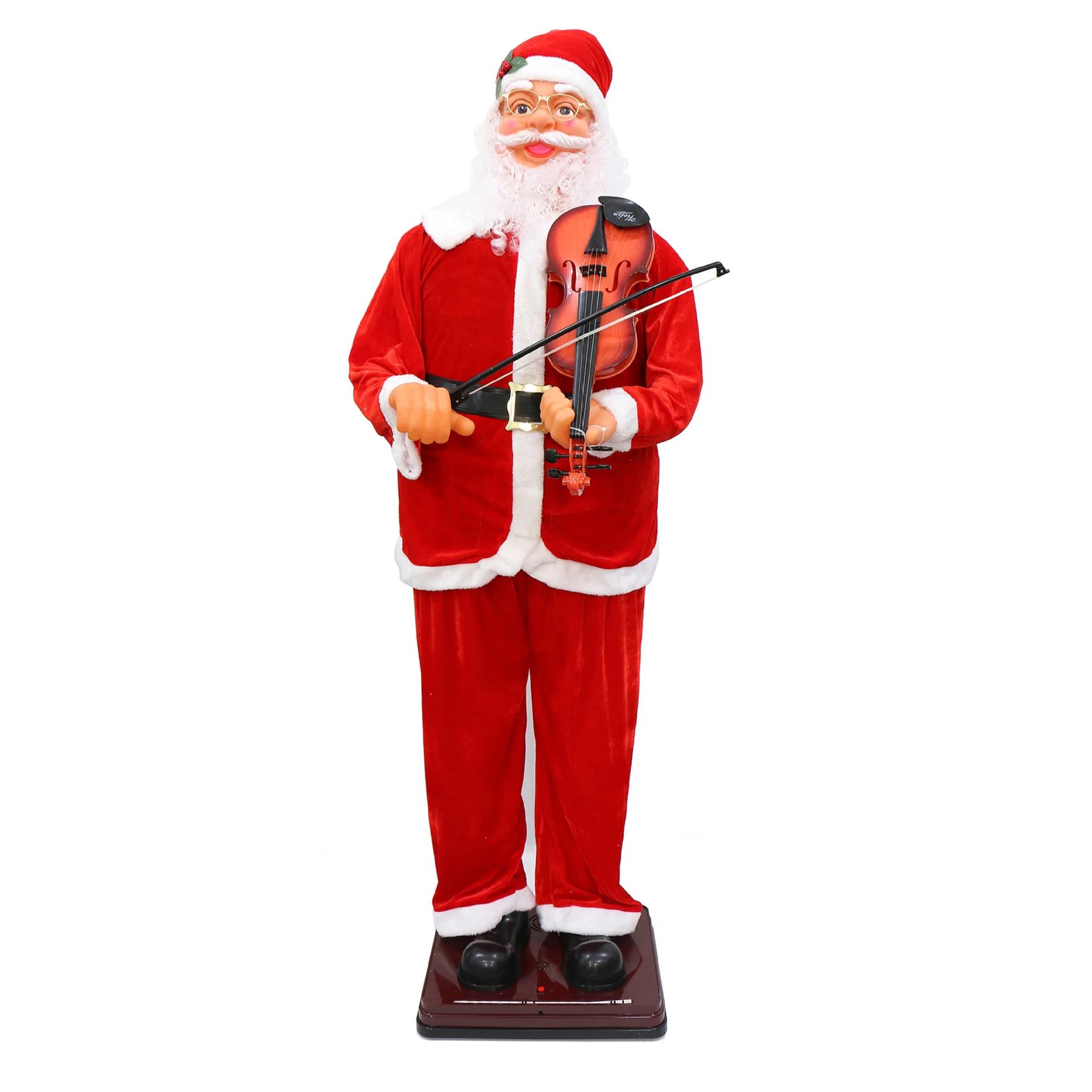 Life Size 6ft Santa Claus Animated Christmas Decoration with Music ...