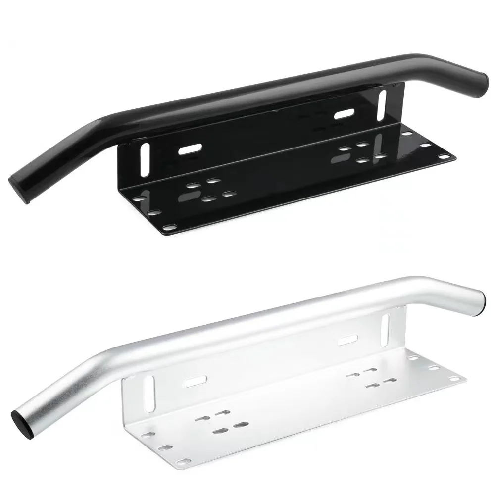 Universal Bull Bar Front Bumper License Plate Frame Log Light Mount ...