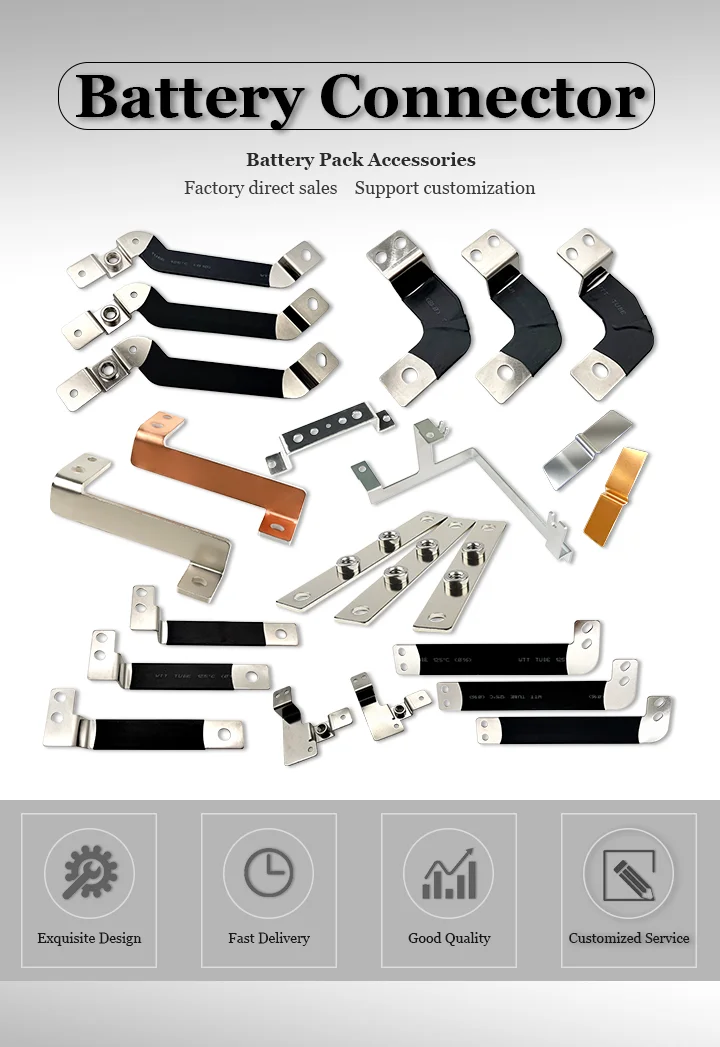 18650 Battery Terminal Busbar Copper Busbar Battery Terminal Connector ...