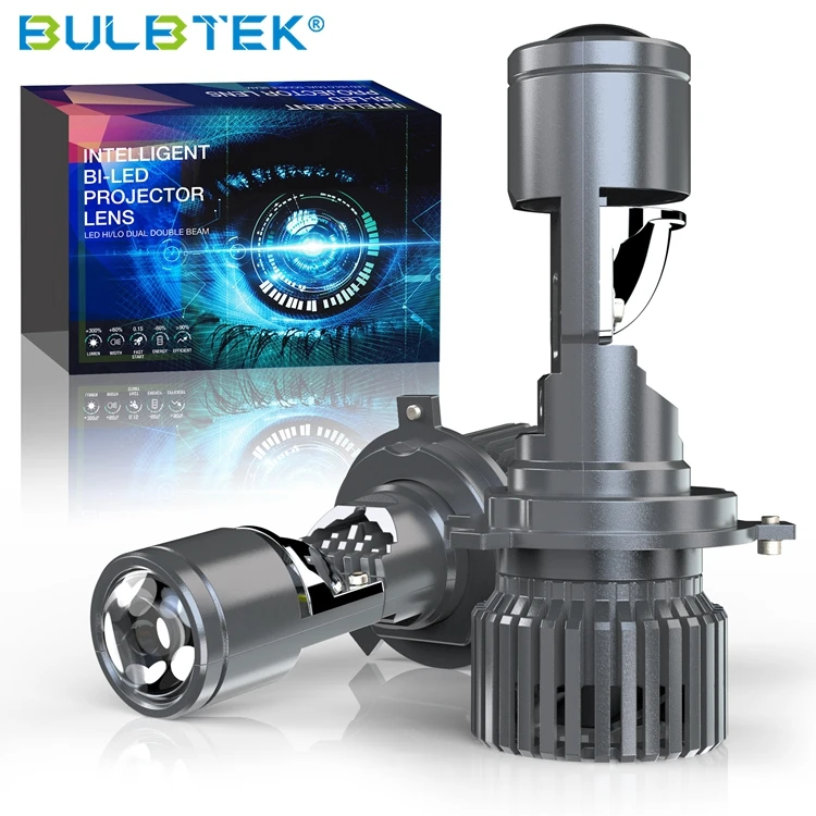 Bulbtek Am08 Retrofit Projector Light H4 Mini Biled Projector Lens 150w ...