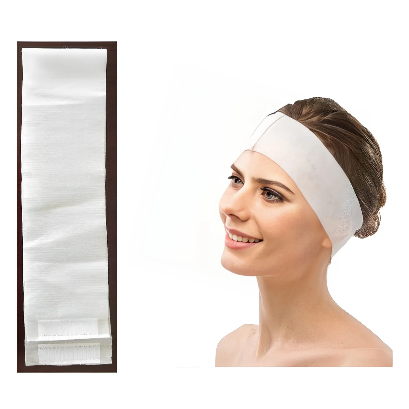 New Design Bundle Hair Nonwoven Spa Headband Cosmetic Salon Hair Head ...