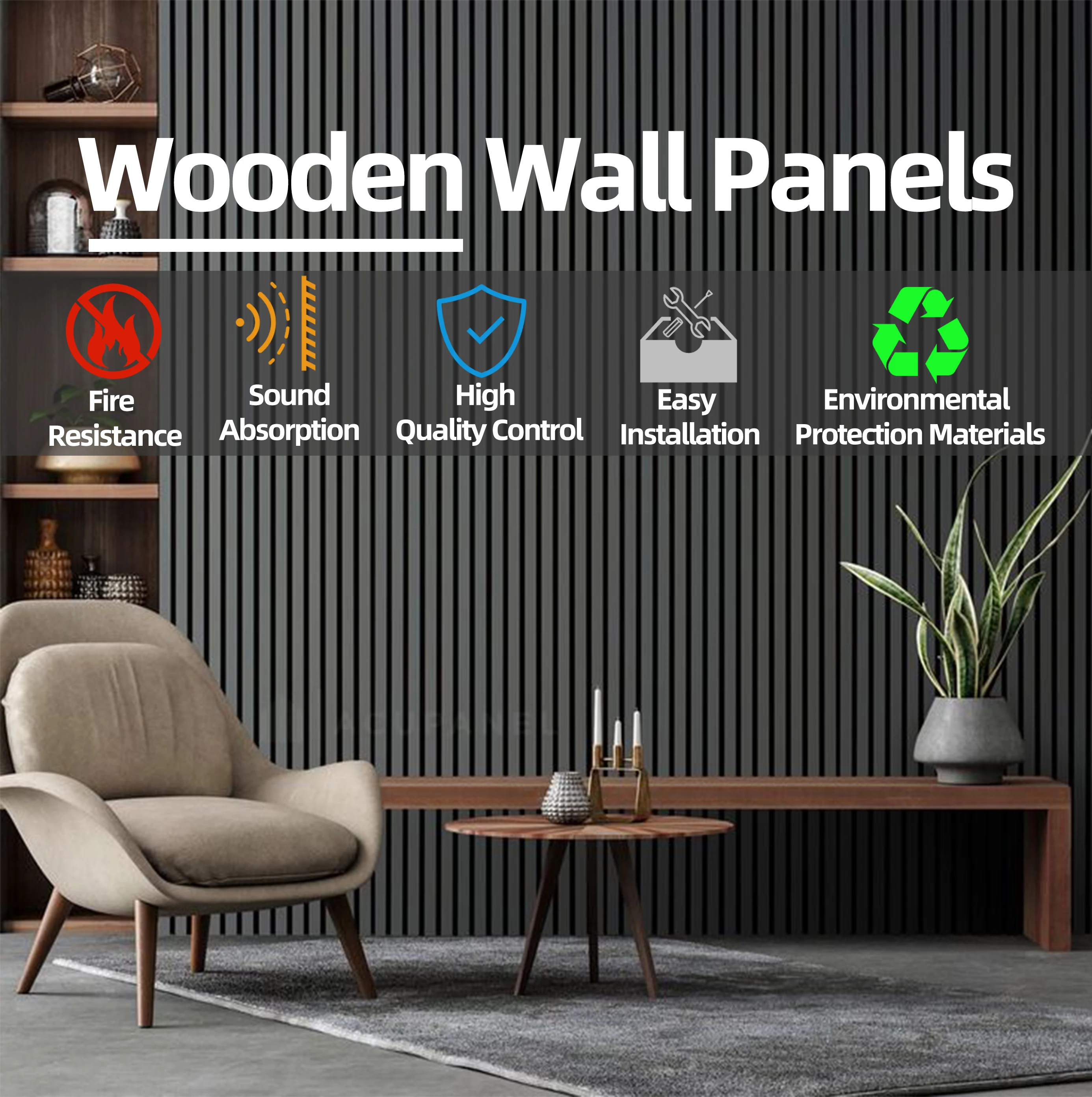 Fluted Wall Panels - Eco-Friendly Acoustic Decor Solutions