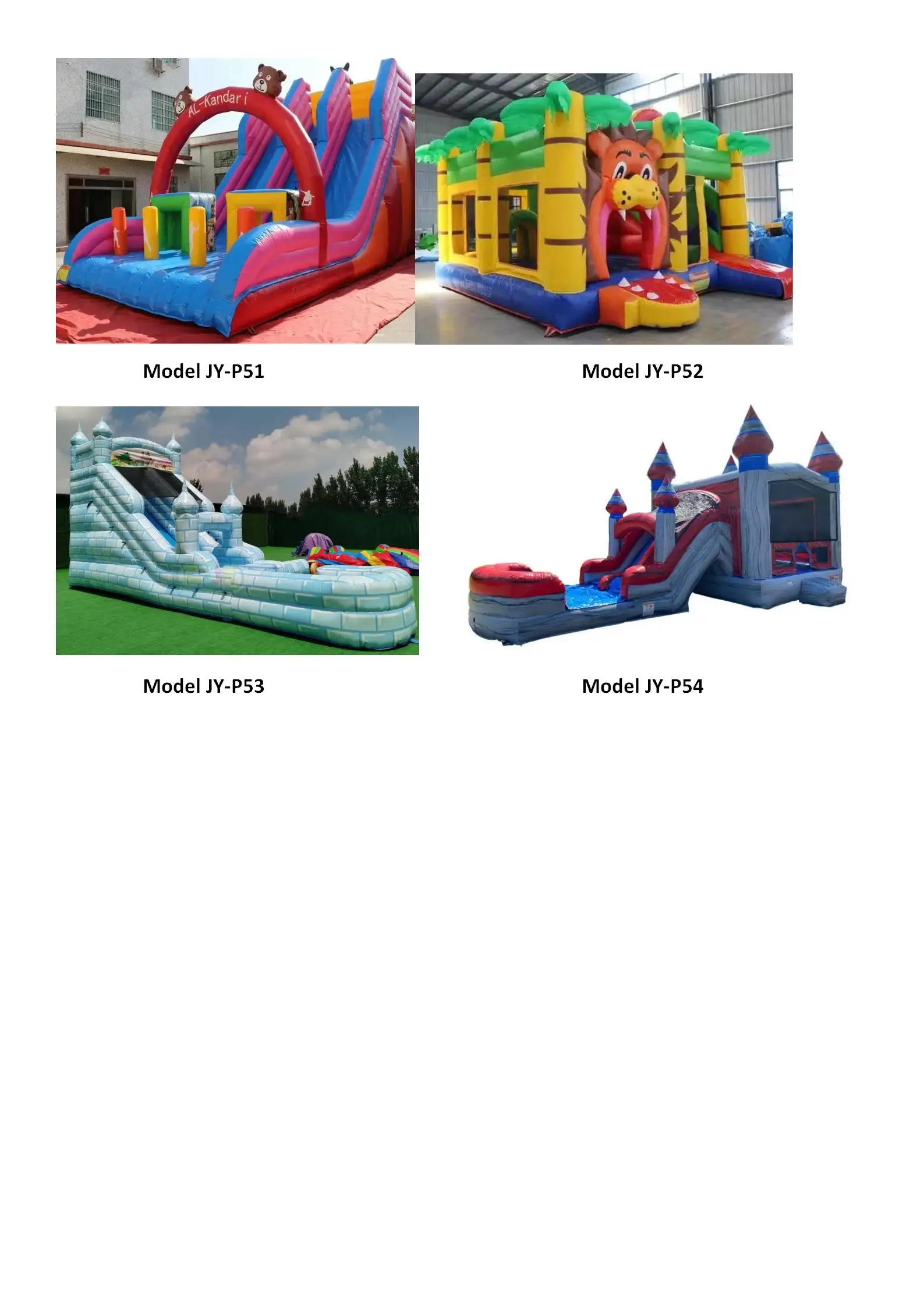 Factory Customize Large Pvc Bouncy Castle Inflatable Slide Jumper ...