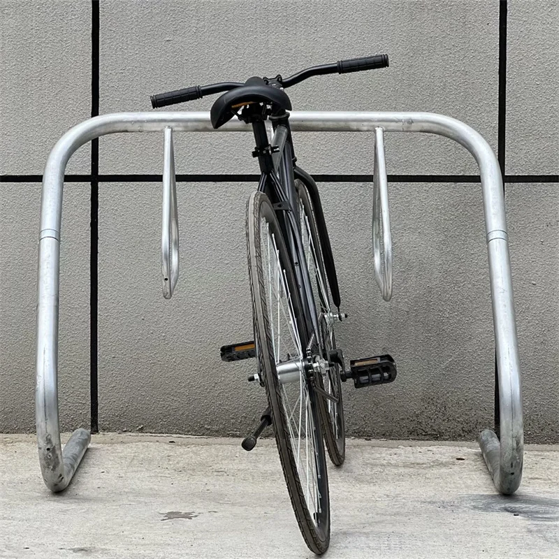 Commercial 3 Bikes ground mounted Bicycle Multi Bay Coat Hanger parking ...