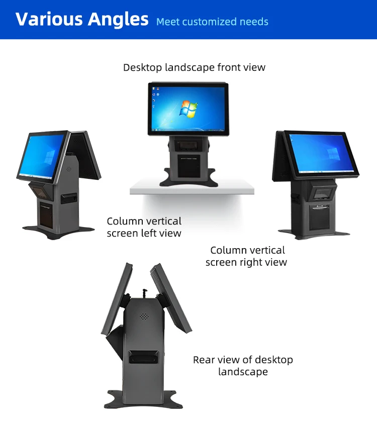 21.5 Inch Desktop Android Or Windows Self Service Kiosk Machine With ...