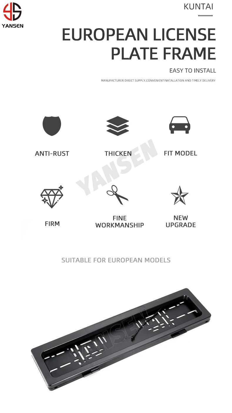 Car Flip License Plate Frame - High-Quality & Personalized