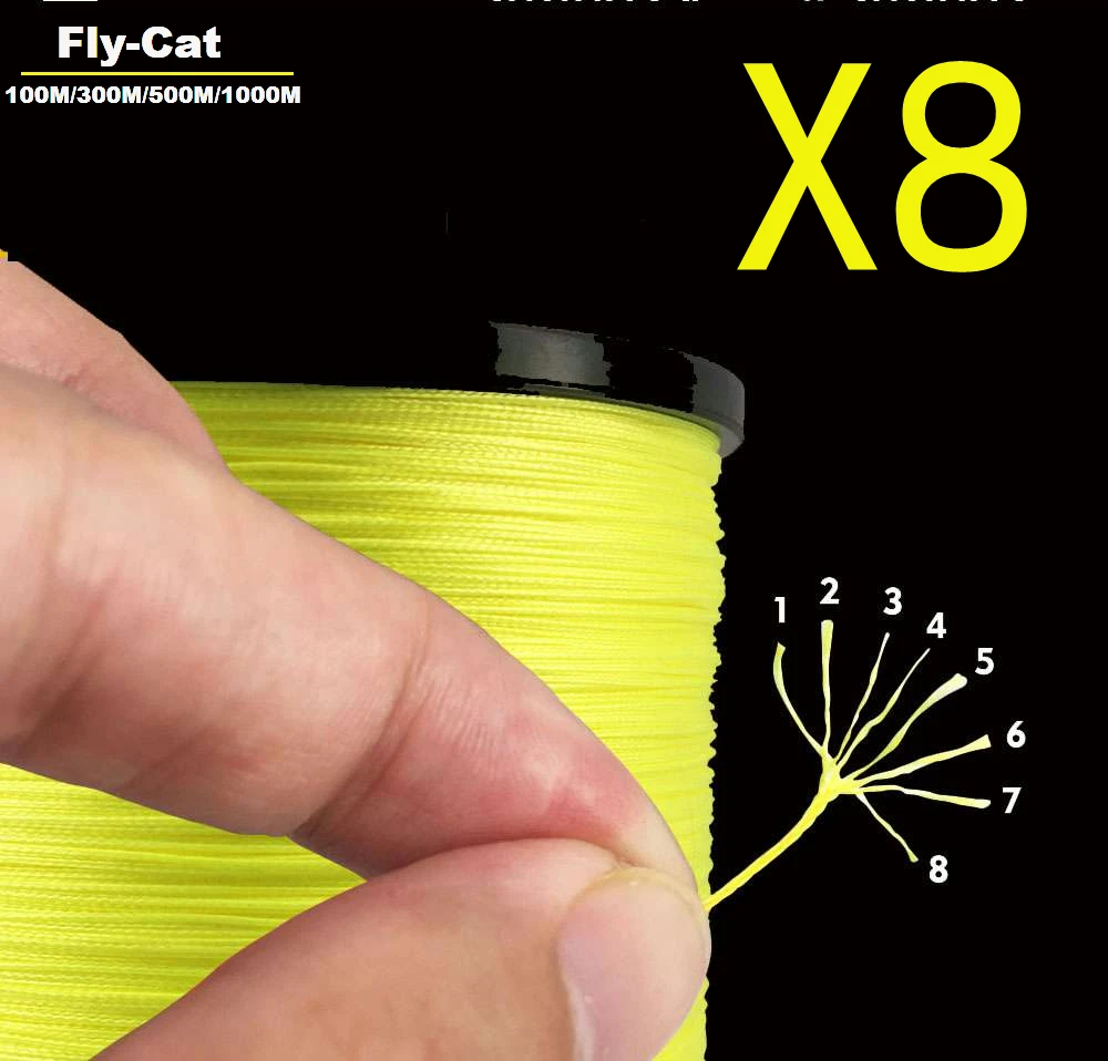 X4 X8 100m 300m Uhmwpe Braided Fishing Line Tuna Fishing Wire - Buy ...