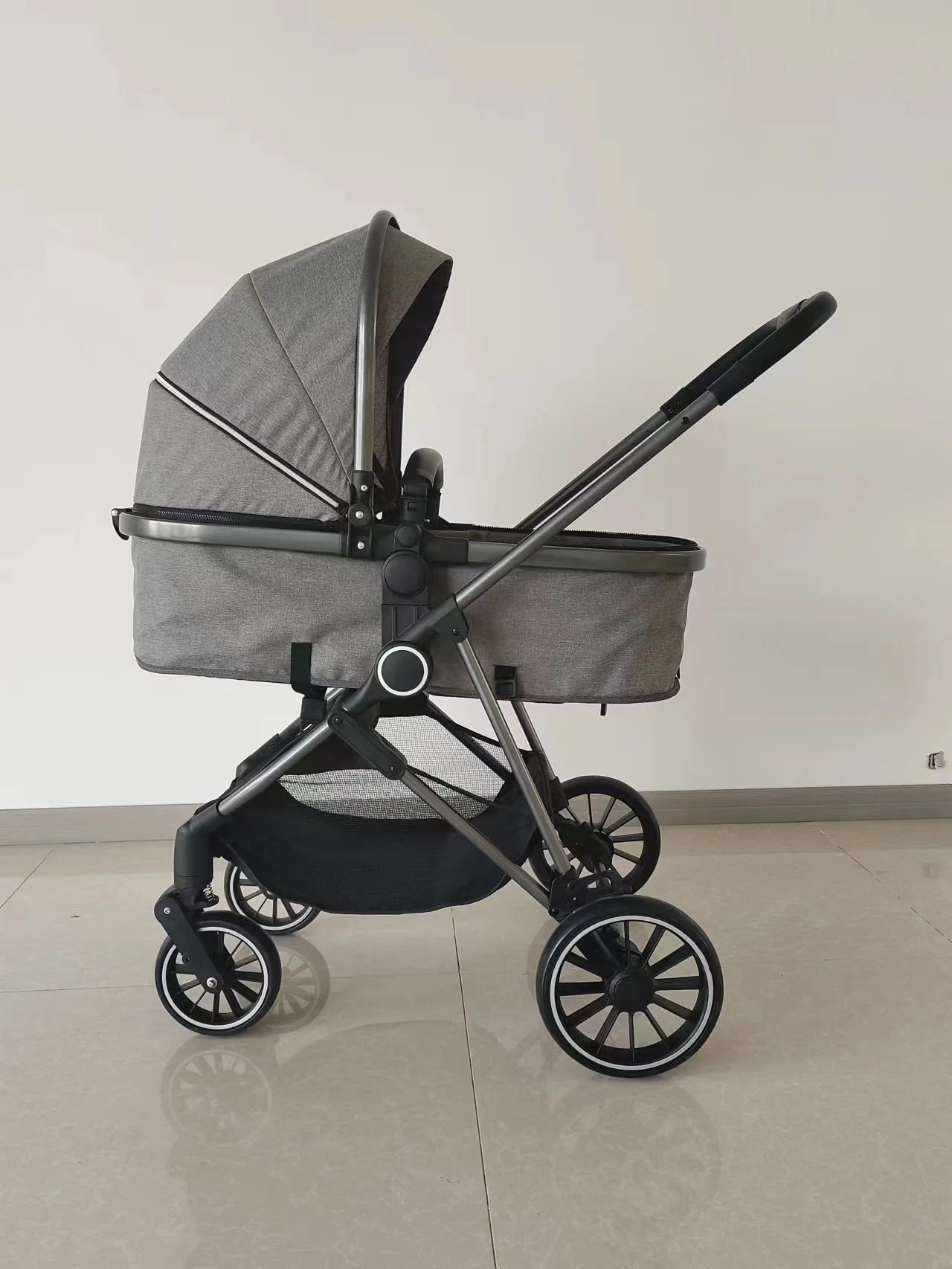 New Design Simple Folding Wagon Baby Stroller 3 In 1 Luxury High ...