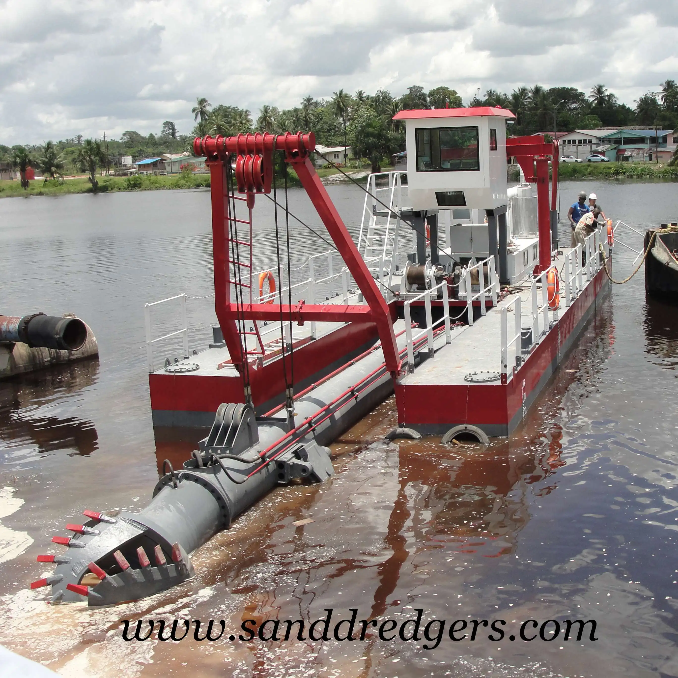 Malaysia Indonesia River Port Dam Dredging With Sand Mining Dredging ...
