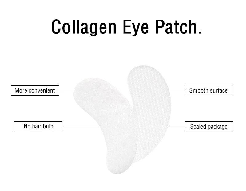 Custom Box Disposable Gel Pad Lint Free Eyepad for Eyelash Extension ...