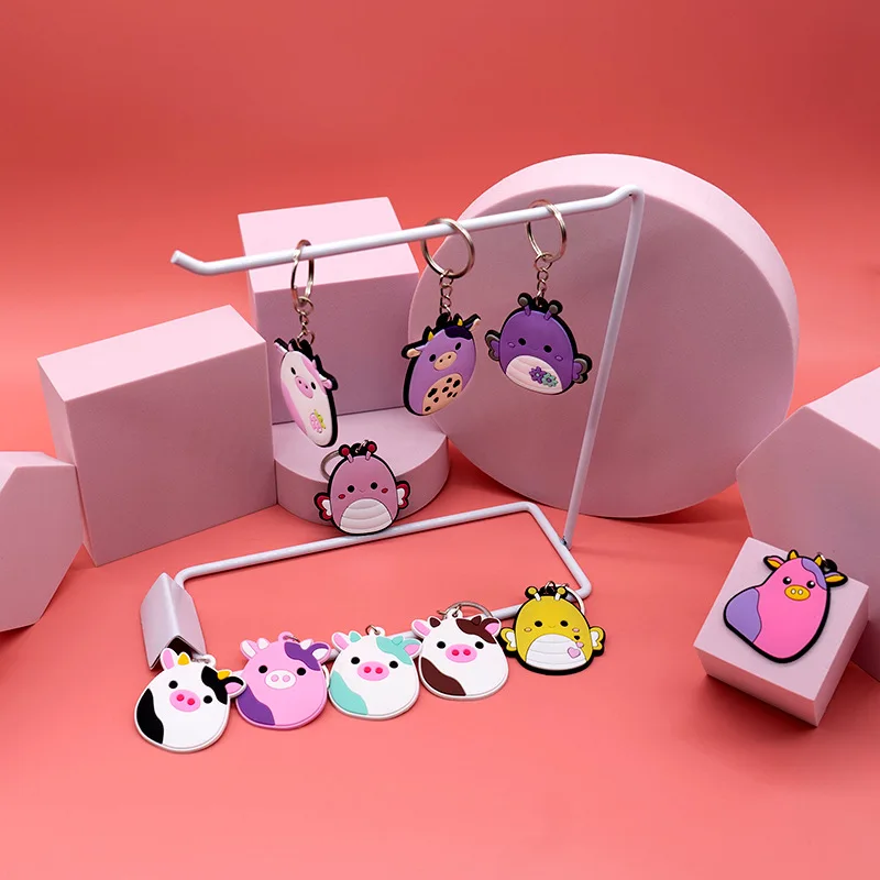 Kc176 Pvc Keychains Cute Style Plush Toys Kawaii Key Rings Stuffed Toy ...