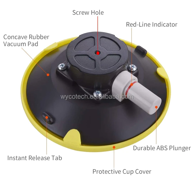 4.5" Mounting Vacuum Suction Cup With M6 1/4"-20 Female Thread,Small ...