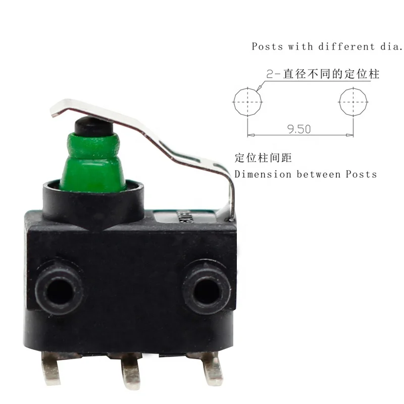 ZING EAR Hinge Lever Momentary Push Button Micro Limit Switch