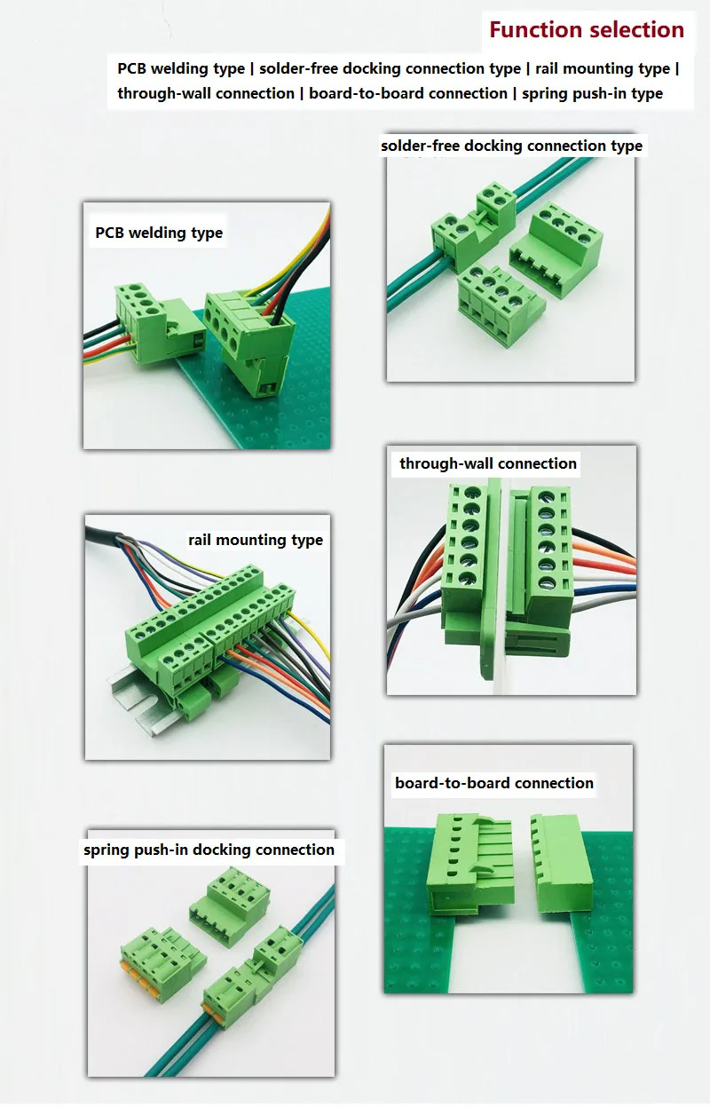 2.5mm Pitch Female Terminal Block Connector with Spring Buttons ...