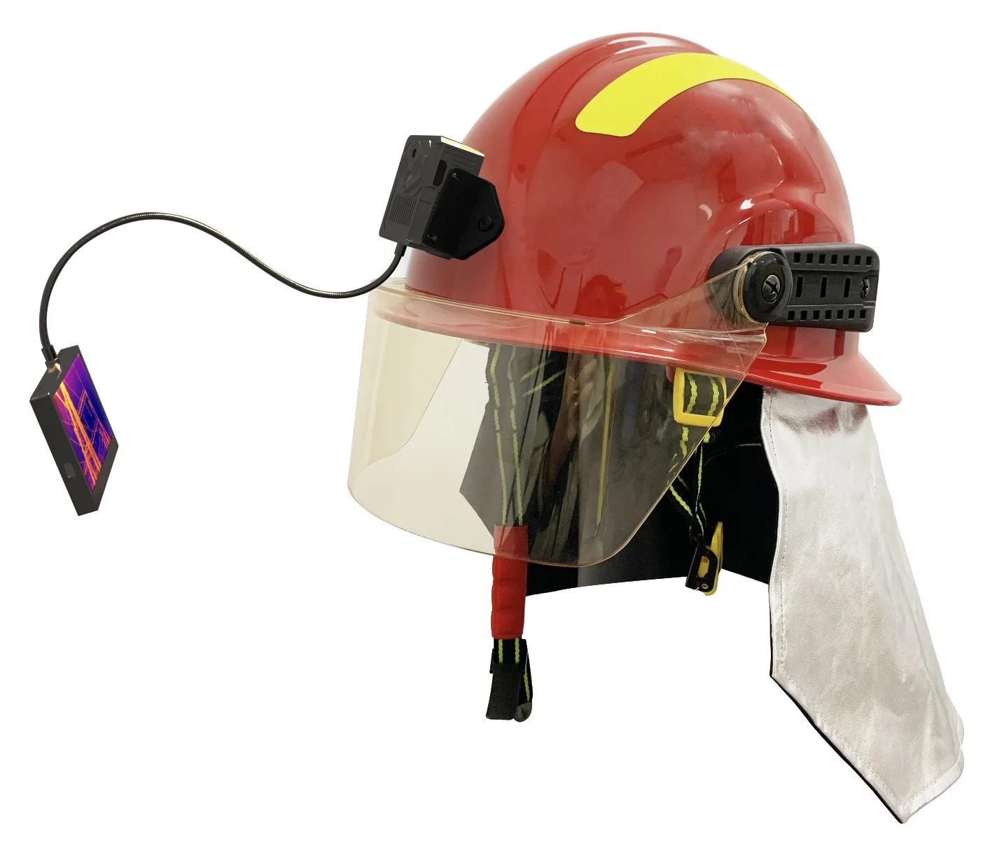 Fireman AI Helmet with Thermal Camera & Night Vision