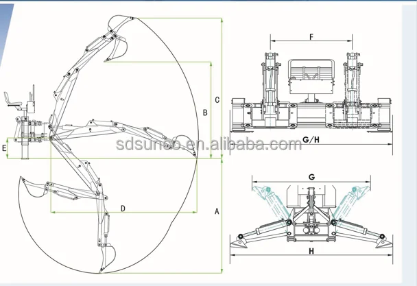 LW5/LW6/LW7/LW8/LW10/LW12 Tractor Backhoe - Durable & Versatile