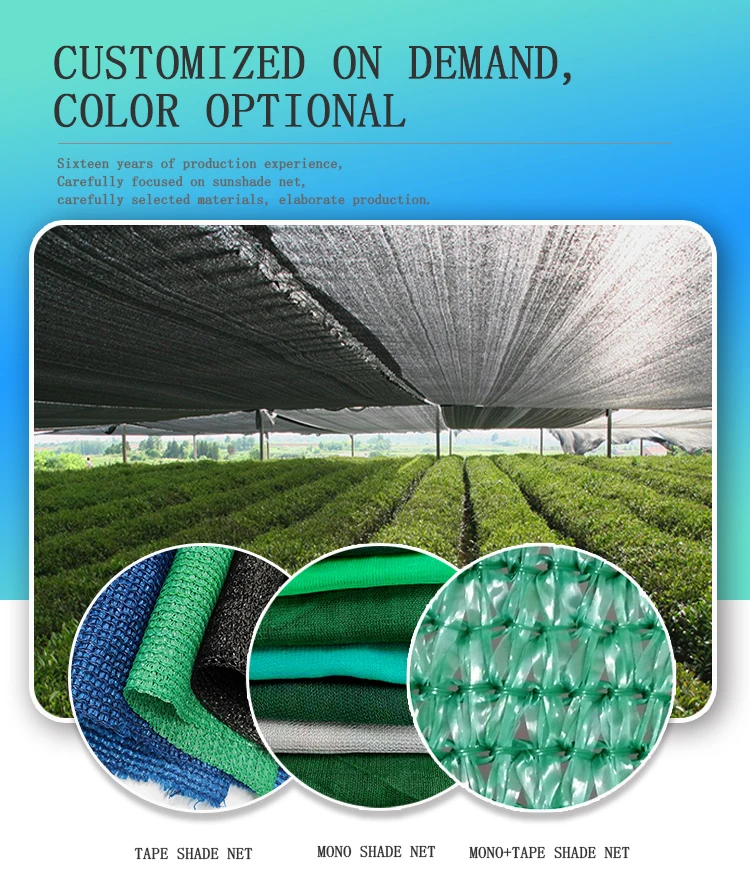 Garden Netting Dark Green Shade Net for Agriculture Plastic Nets ...
