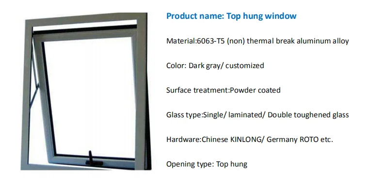 Aluminum Chain Winder Awning Window Double Glazed Glass Aluminum ...
