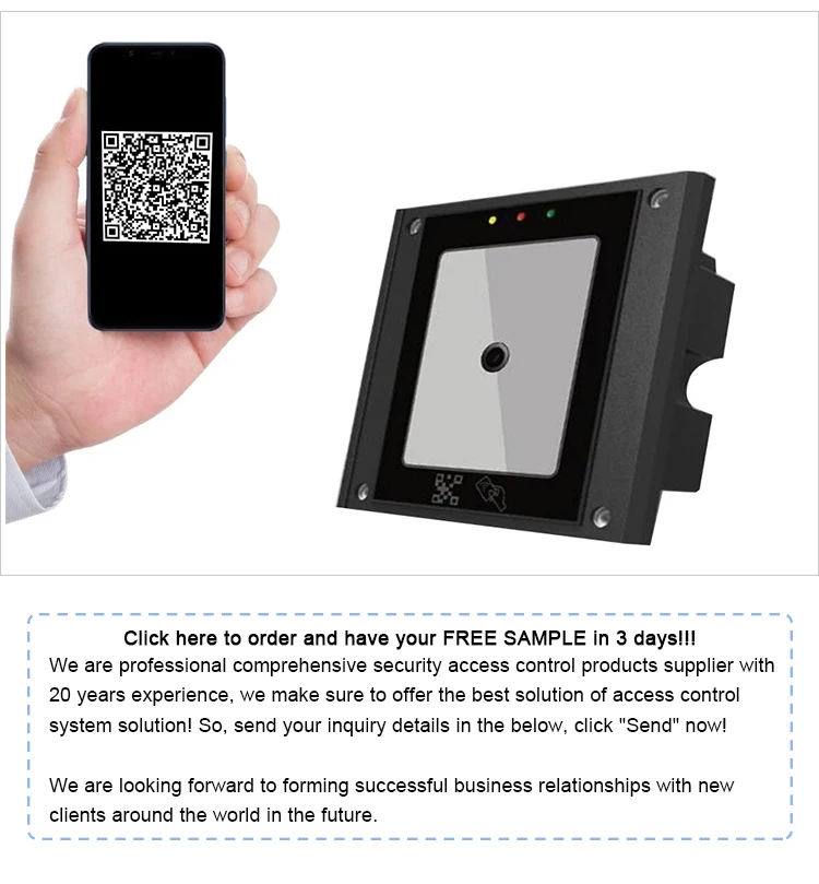 USB RFID Reader Scanner with 2D Barcode QR CODE Support