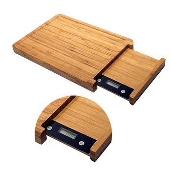 Digital Kitchen Scale Food Chopping Board Bamboo Cutting Board With ...