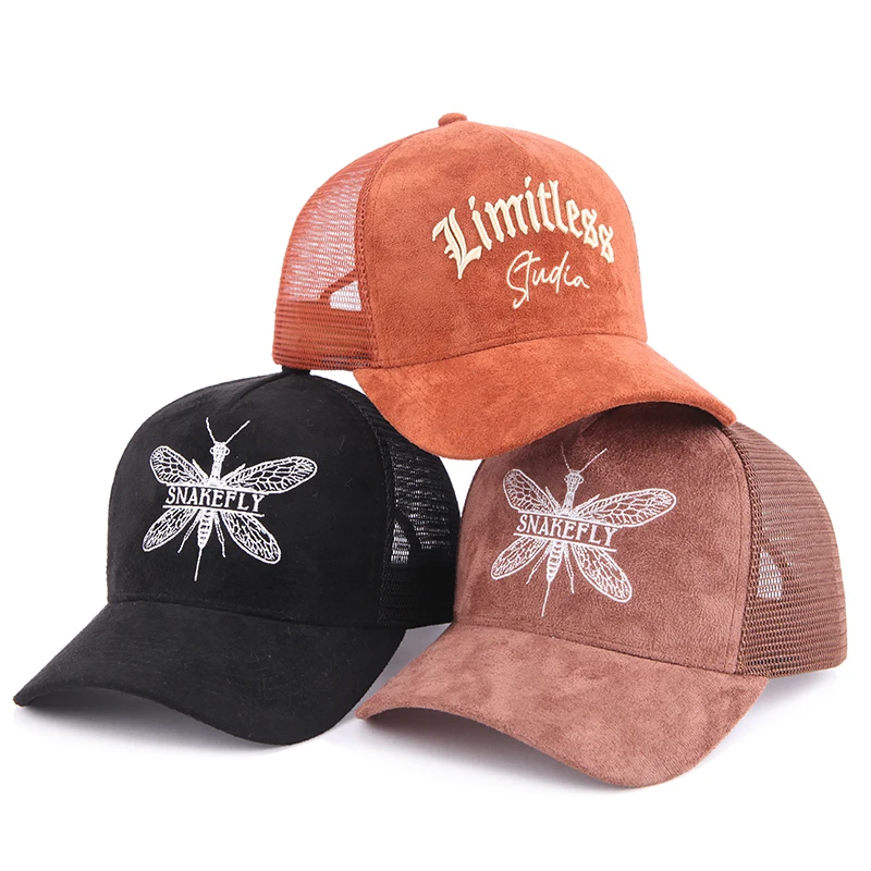 Wholesale Trucker Hats Embroidered Trucker Caps Custom Curved Brim ...