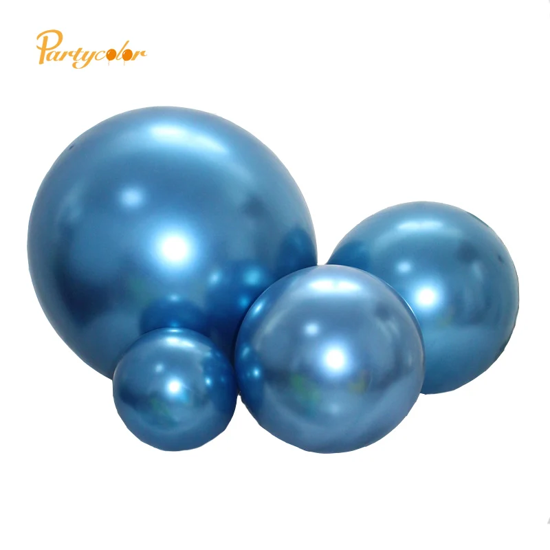 Giant Metallic Silver Gold Globos Ballons Inflatable Helium Latex ...