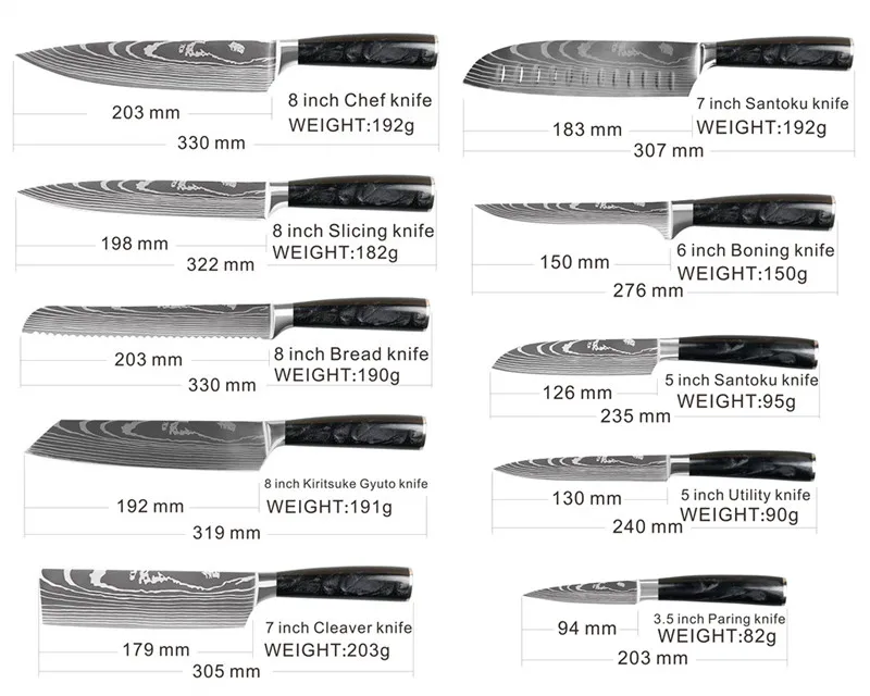 Benshine Kitchen Knives - Durable, Versatile, and Stylish