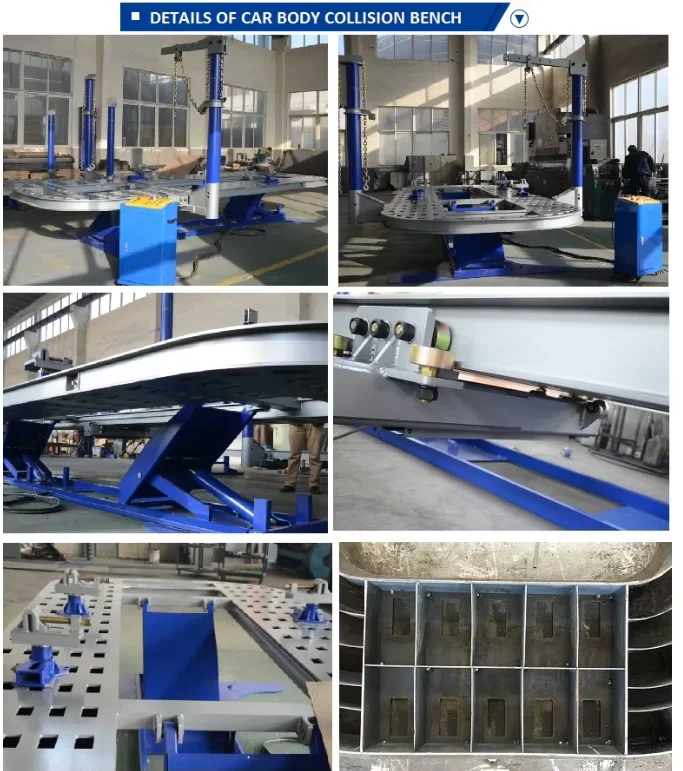 Car Collision Repair Equipment Chassis Bench with Hydraulic Dent Puller ...