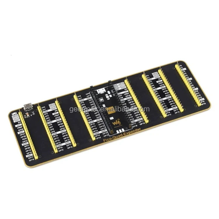 Raspberry Pi Pico Quad Gpio Expander Features Four Sets Of Male Headers ...