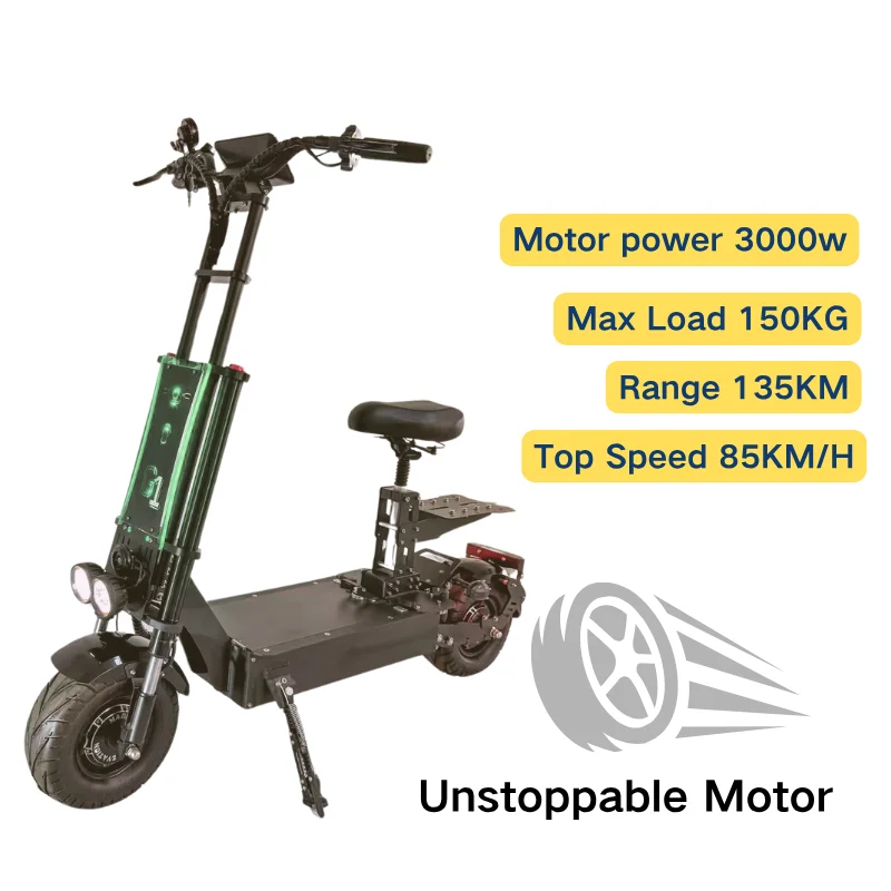 Wholesale Dual Motor 60v E-scooter With 3000w For Heavy Load 150kg ...