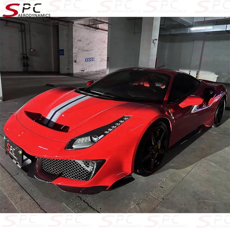 SPC 488 Pista Body Kit for Ferrari 488 GTB Dry Carbon Fiber Pista Body ...