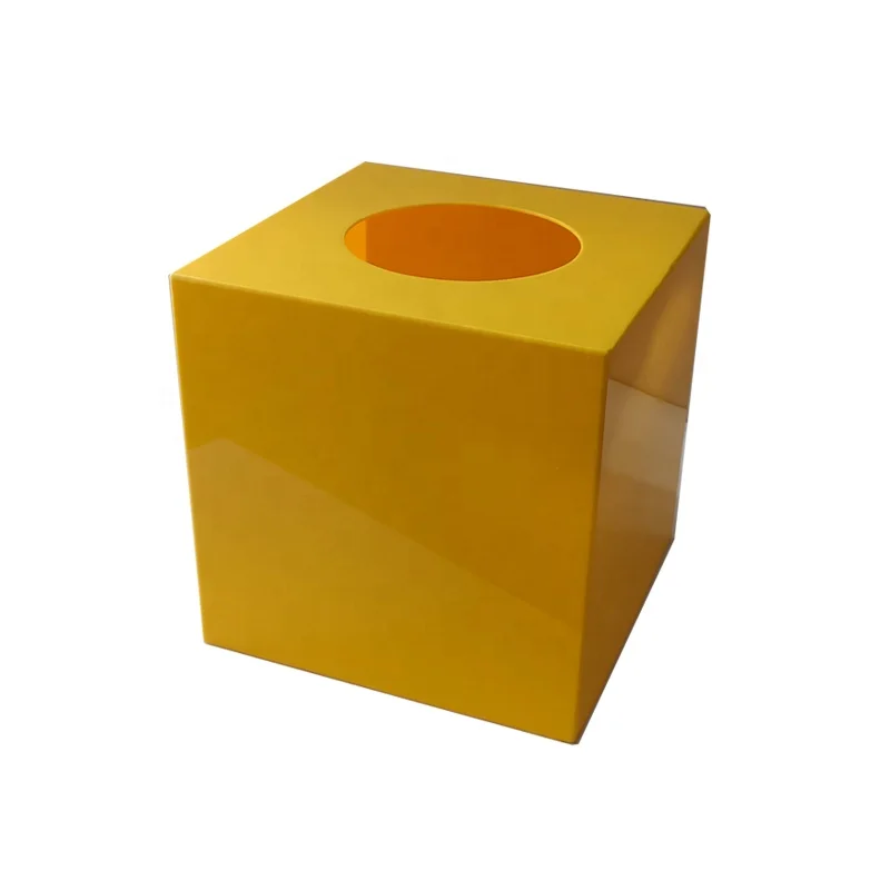 Clear Acrylic Lucky Draw Box Perspex Collection Box Acrylic Raffle Box ...