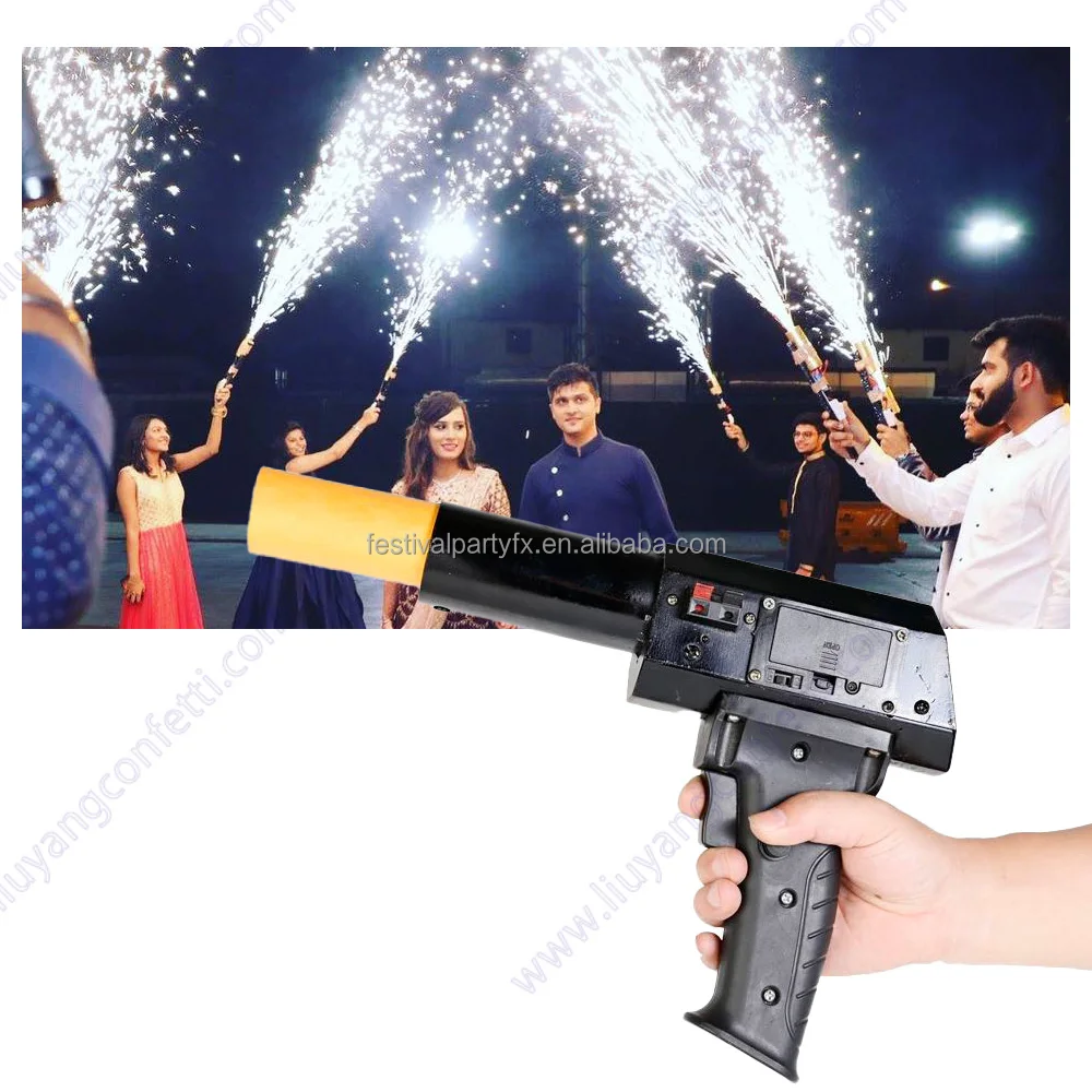 Indoor Pyrotechnic Stage Fountain Fireworks Gun - Handheld Shooter Cold ...