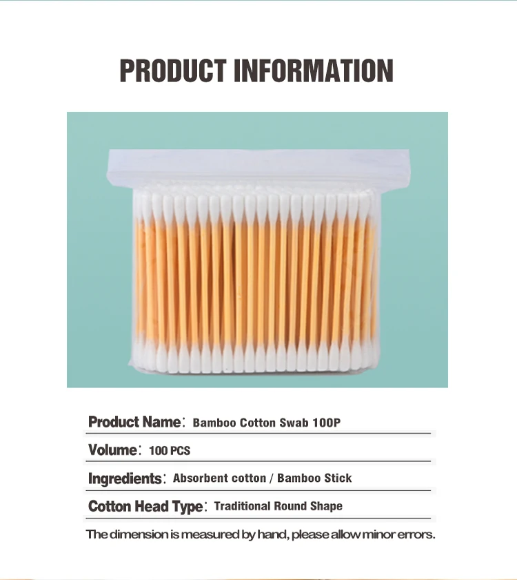 Customized Sticker Lowest Price Manufacturer Disposable Cotton Swab ...