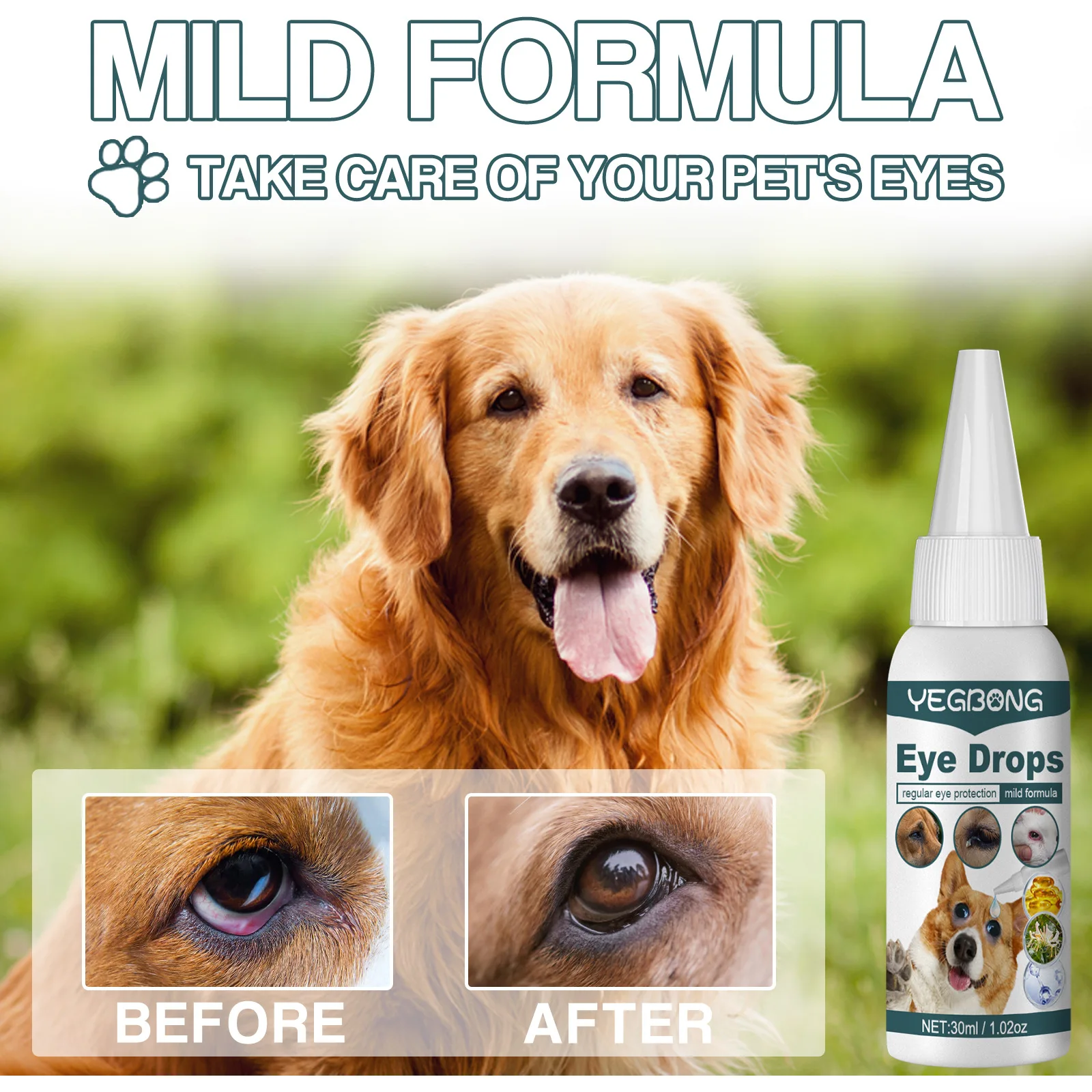 Pet Eye Drops - Relieve Allergies, Infections & Dry Eyes