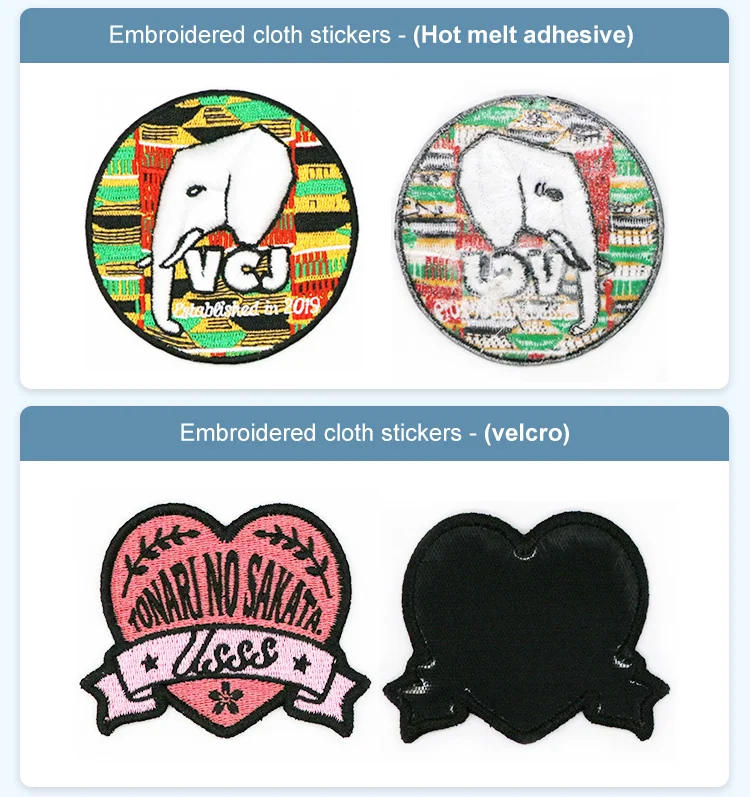 Factory Custom Embroidery Logo Patches With Adhesive Iron On 15 Colors ...