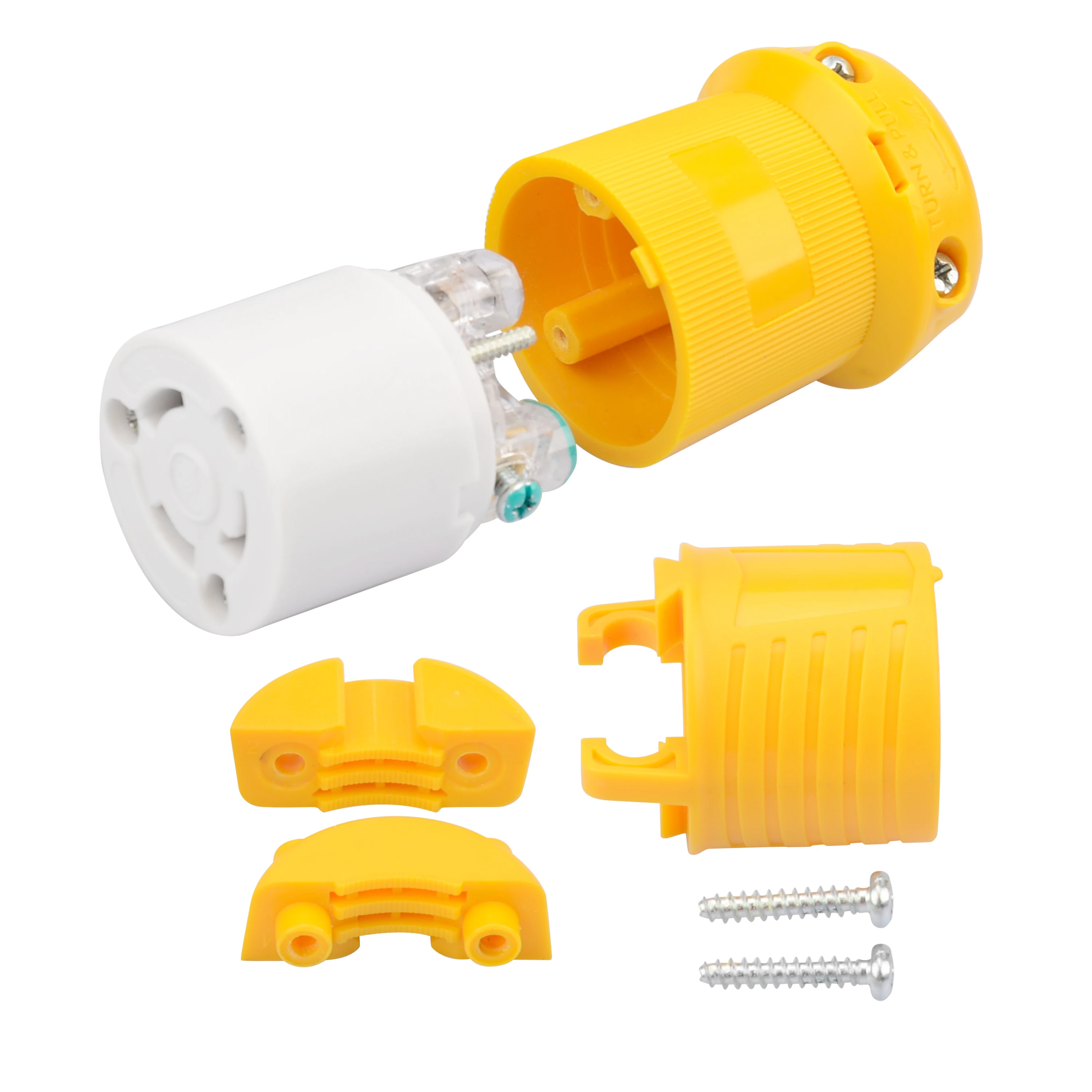 30A Electrical Replacement Plug Twist Locking NEMA L5-30R 2-Pole 3-Wire ...