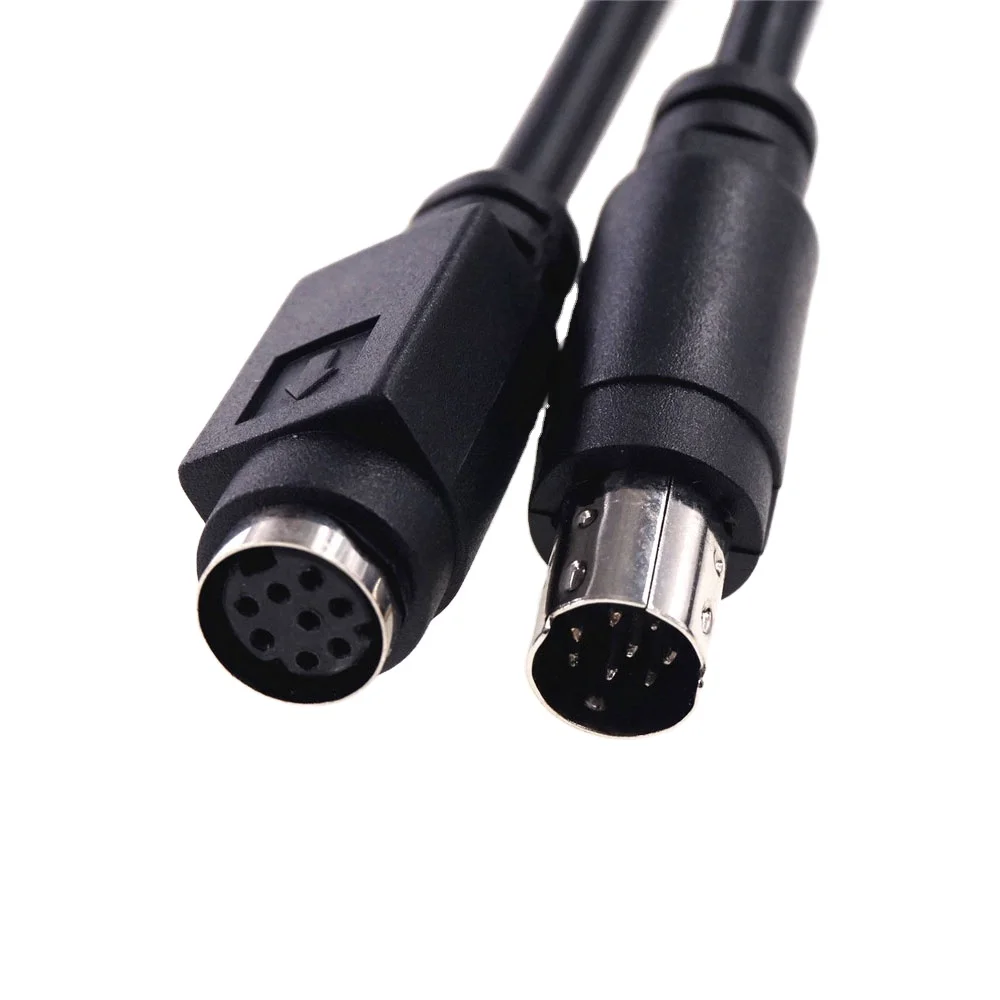 Circular Mini Din Connector 8 Pin Male To Female Adapter Cable Plug Circular Mini Din Connector 8 Pin Male To Female Adapter Cable Plug